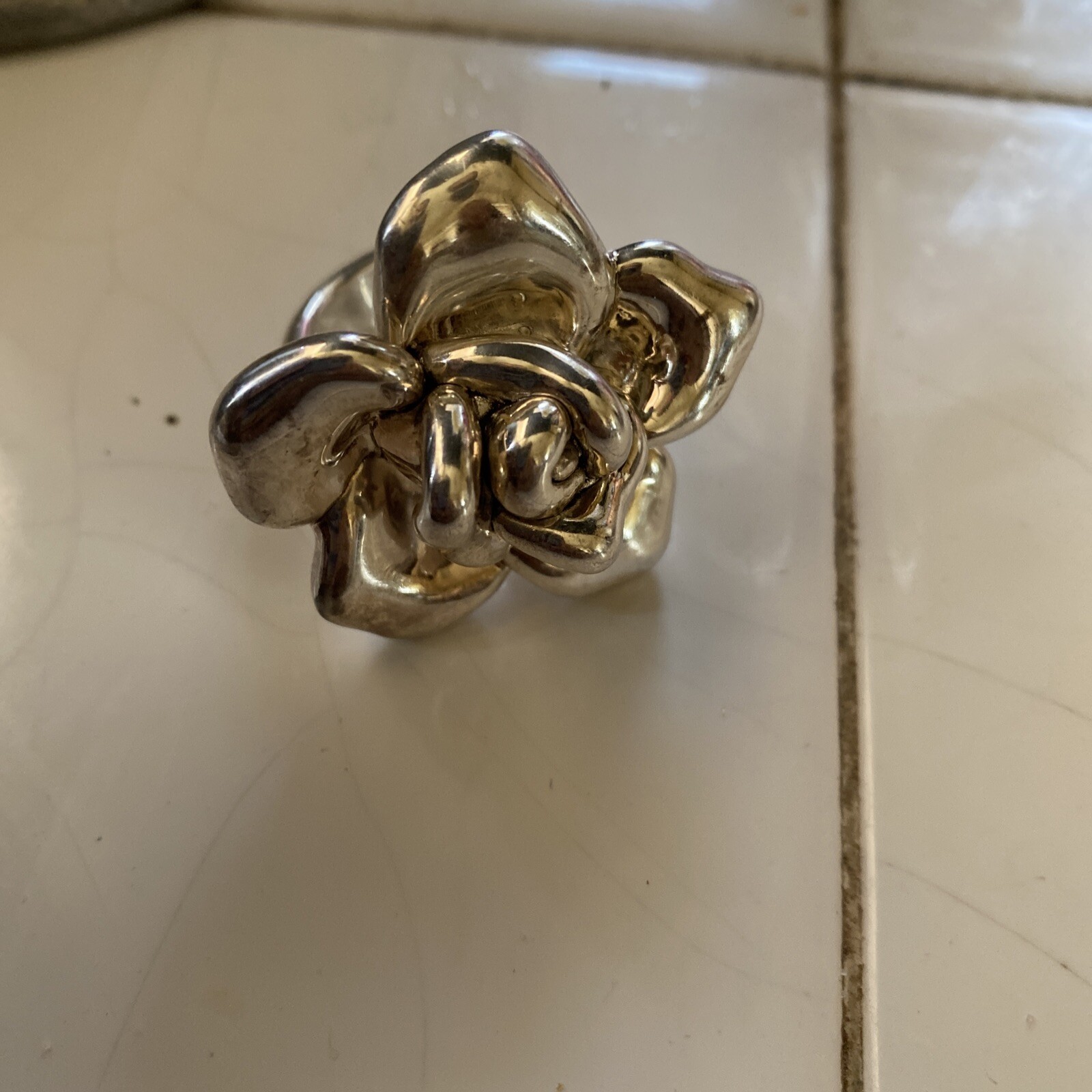 OR PAZ PZ Israel Sterling Silver .925 Huge Single Ros… - Gem