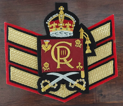 Grenadier Guards Colour Sergeant Rank Insignia New Kings Cypher and ...