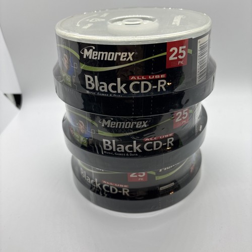 Lot of 75 Brand New Memorex Black CD-R - 40X/700MB/80 Min - New ...