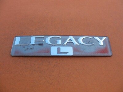 90 91 SUBARU LEGACY L REAR LID EMBLEM LOGO BADGE SIGN NAME SYMBOL OEM ...