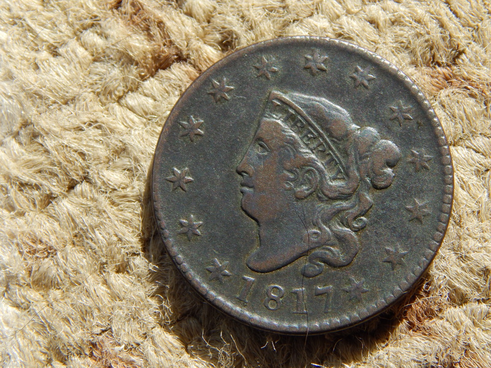 1817 Large Cent High Grade Matron Or Coronet Head Cent US Type Coin | eBay