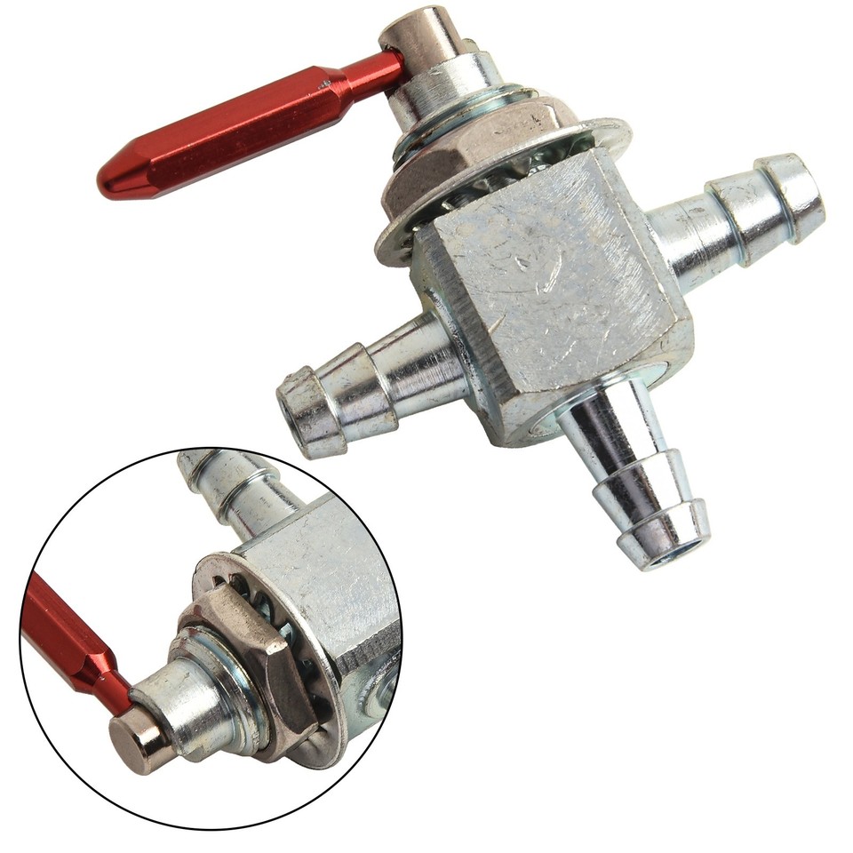 Replacement Fuel Valve Gas Petcock Valve Kit Two-Way Design 14 Barb ...