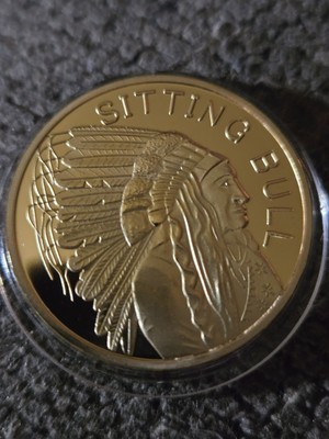 2010 Sitting Bull Coin 24KT Precious Metal Gold | eBay