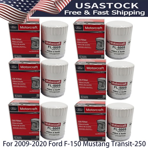 OEM 6PCS Motorcraft Engine Oil Filter FL500S Fit 09-20 Ford Ford F-150 ...
