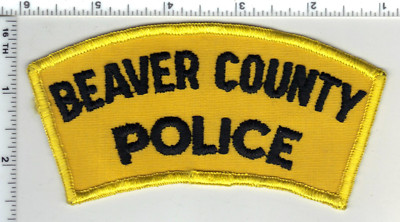 Beaver County Police (Pennsylvania) 1st Issue Shoulder Patch - RARE | eBay