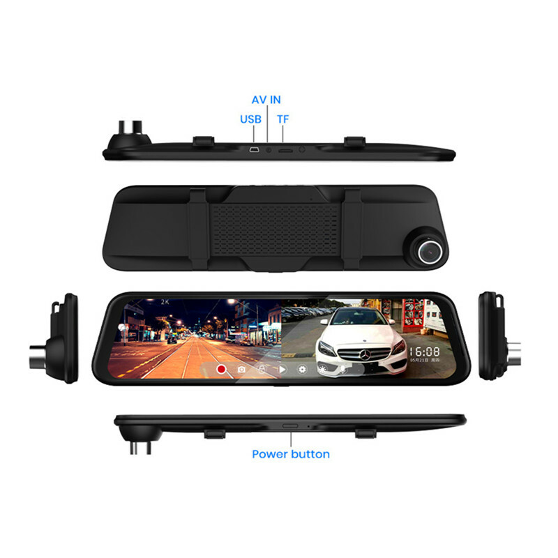 12 In Dash Cam Touch Screen Dash Camera Dual Lens Video Recorder ...