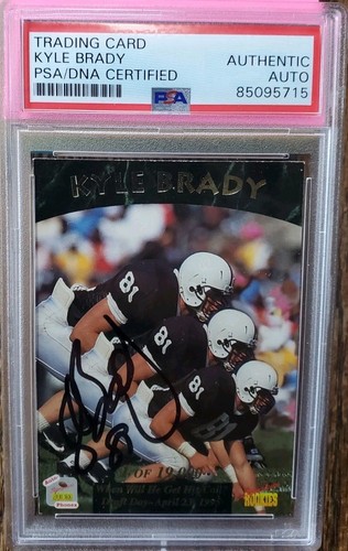 PSA Slabbed 1995 Signature Rookie PSU Kyle Brady Autographed Football ...