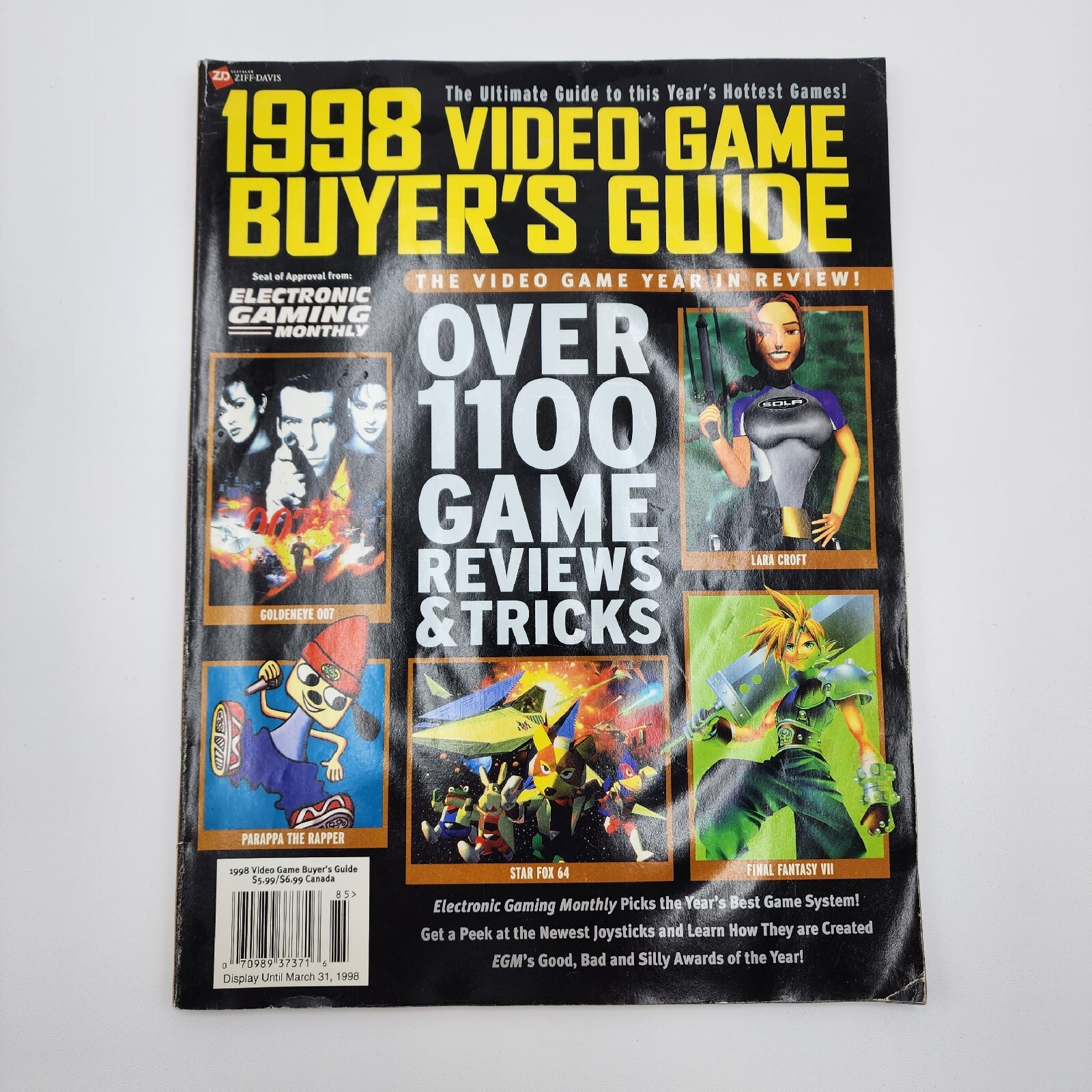Vintage 1998 Video Game Buyers Guide - by Electronic Gaming Monthly | eBay