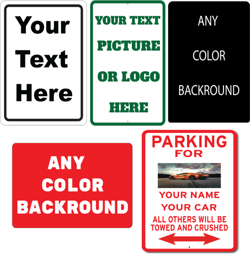 Personalized Sign Custom Aluminum Metal Text 12" Plaque Home Address ...