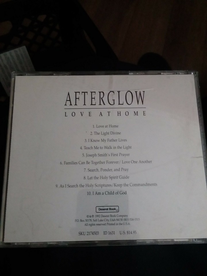 AFTERGLOW CD LOVE AT HOME | eBay