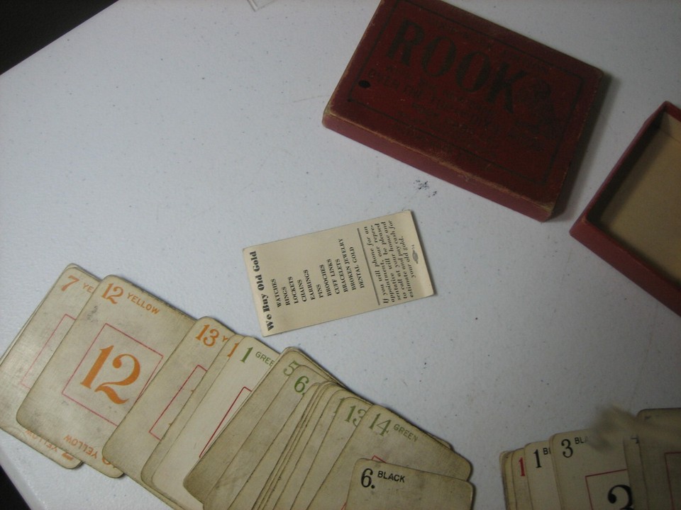 VINTAGE ROOK CARD GAME COMPANY 56 CARDS OVER THE TOP & DIXIE SALEM,MA ...