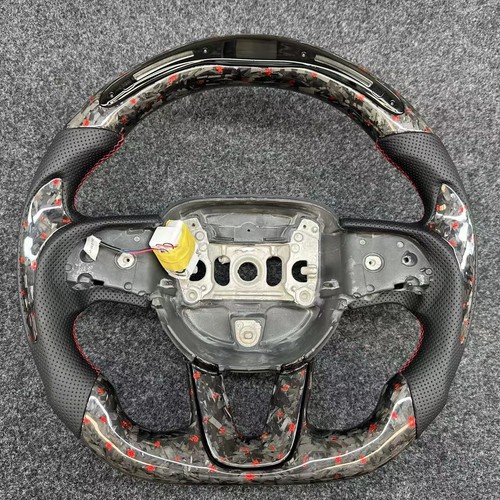 Dodge Challenger Hellcat Forged Carbon Fiber LED Steering Wheel ...