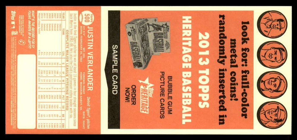 2013 Topps Heritage Advertising Panel Paul Goldschmidt/Johan Santana ...