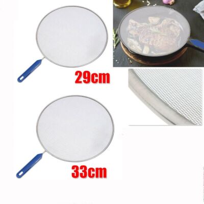 Frying Pan Mesh Guard Screen Grease Splatter Screen Splash Cover Guard ...