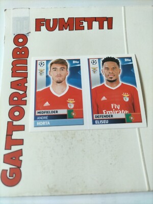 Figurine Stickers Champions n.BEN 6 -BEN 7 Benfica new-2016-17 Topps | eBay