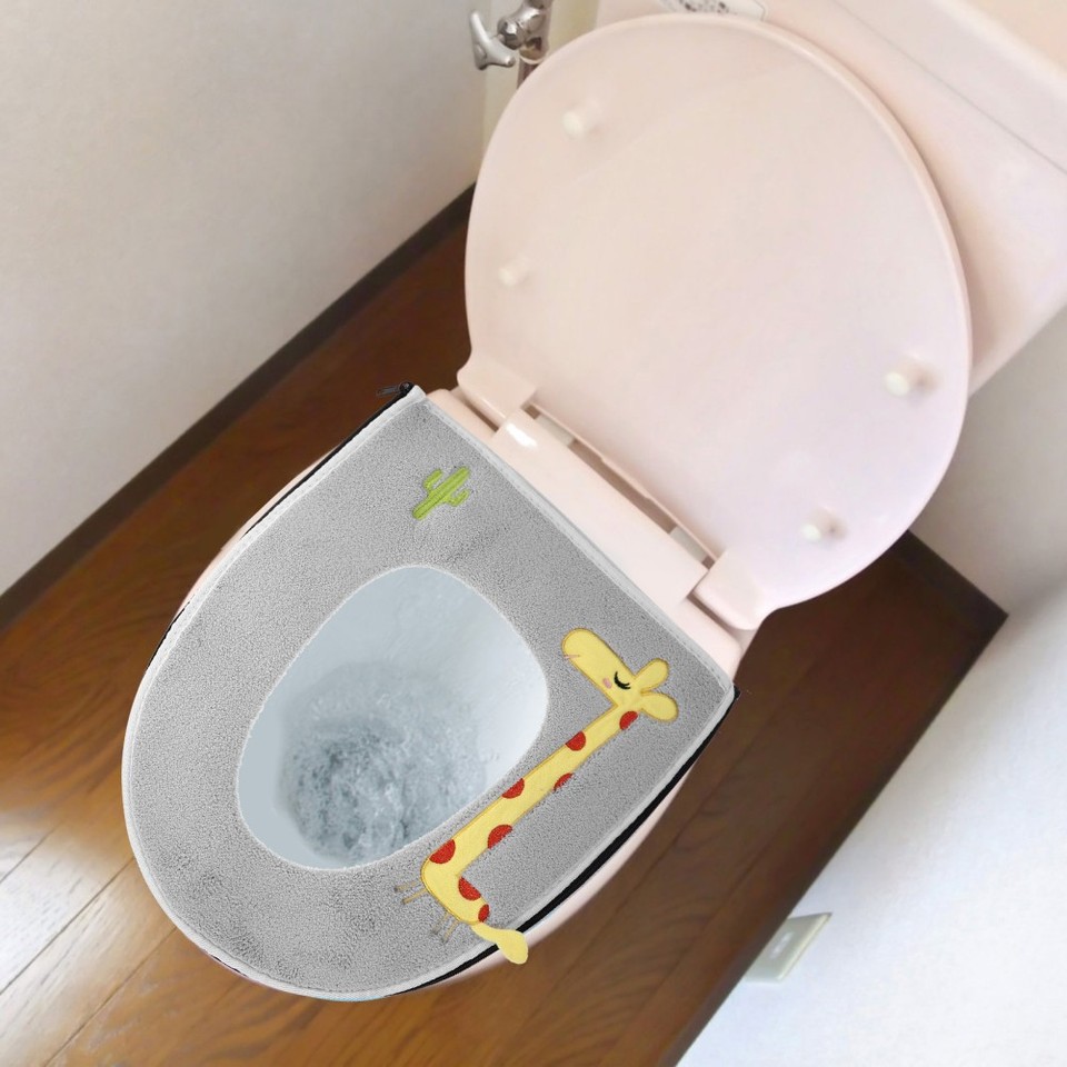 Toilet Cover Pad Bathroom Pads for Seat Cushion Soft Round Padded | eBay UK