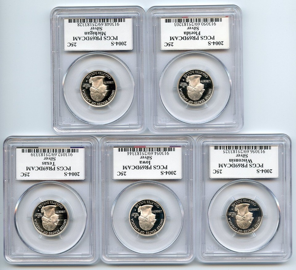 2004 S Silver State Quarter Set PCGS PR69DCAM | eBay