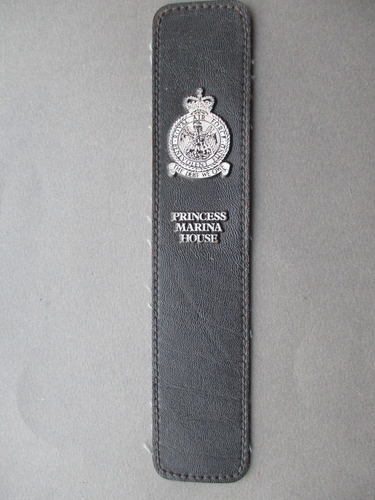 Leather BOOKMARK RAF Royal Air Force Benevolent Fund Princess Marina ...
