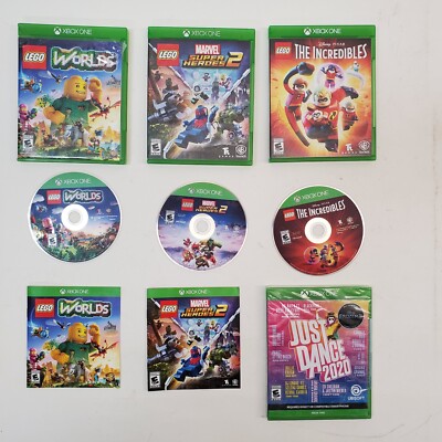 Xbox One Lego Game Lot and Just Dance 2020, Lego Worlds, The ...