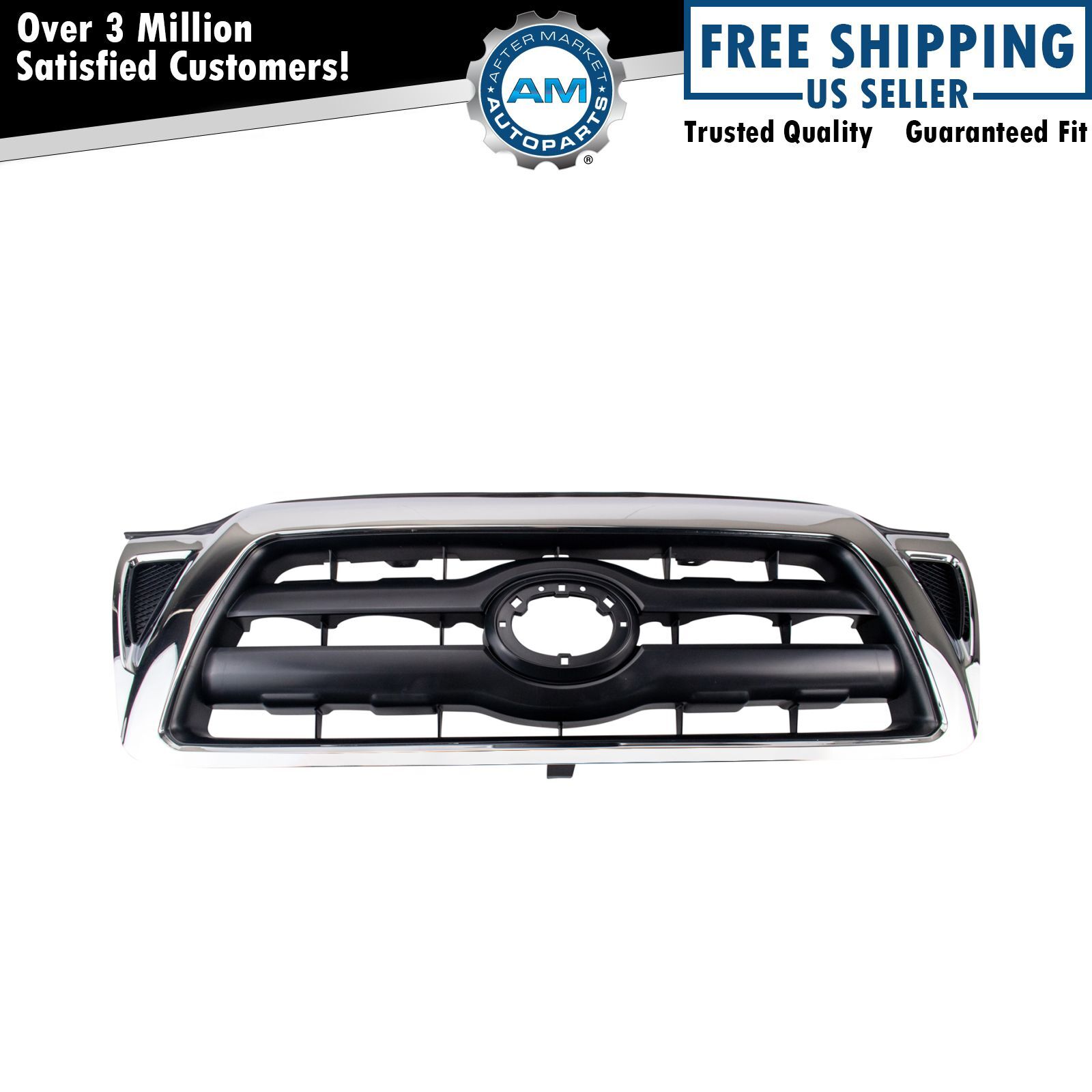 Front Grille Chrome & Black For 2005-2010 Toyota Tacoma TO1200268 | eBay