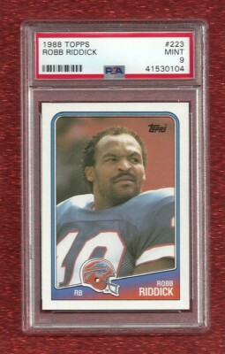 1988 TOPPS #223 ROBB RIDDICK PSA 9 MINT POP 6 ONLY 7 HIGHER BUFFALO ...
