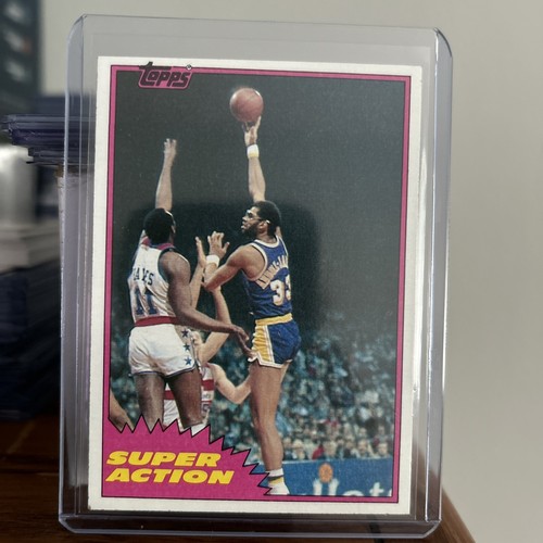 1981 Topps Basketball Super Action #106 Kareem Abdul-Jabbar Lakers HOF ...