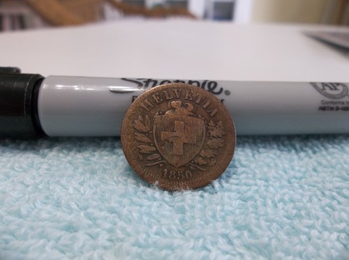1850 Switzerland 2 Rappen Coin KM 4.1 ...... | eBay