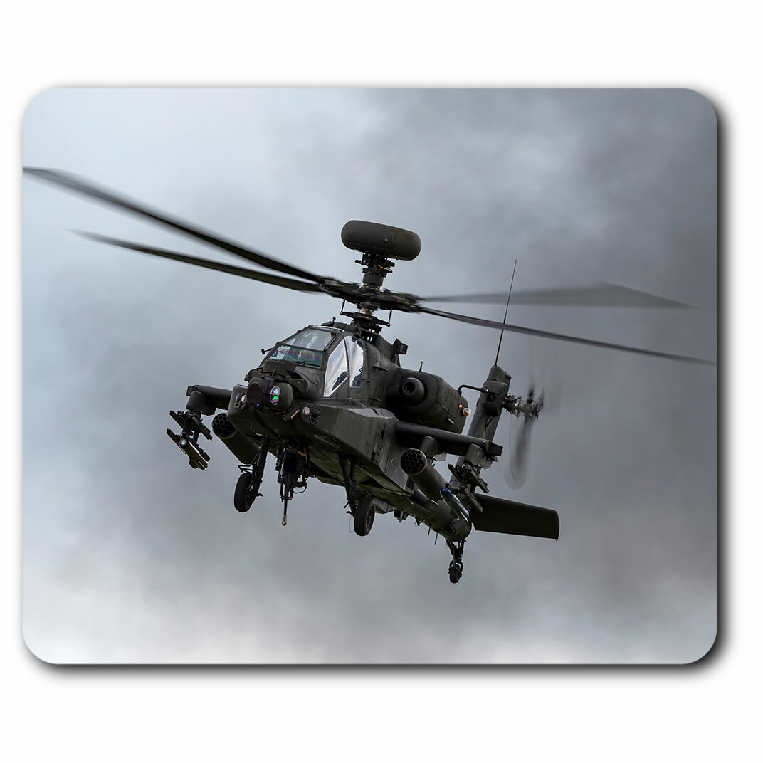 Computer Mouse Mat - Apache Military Helicopter WAH-64D Office Gift ...