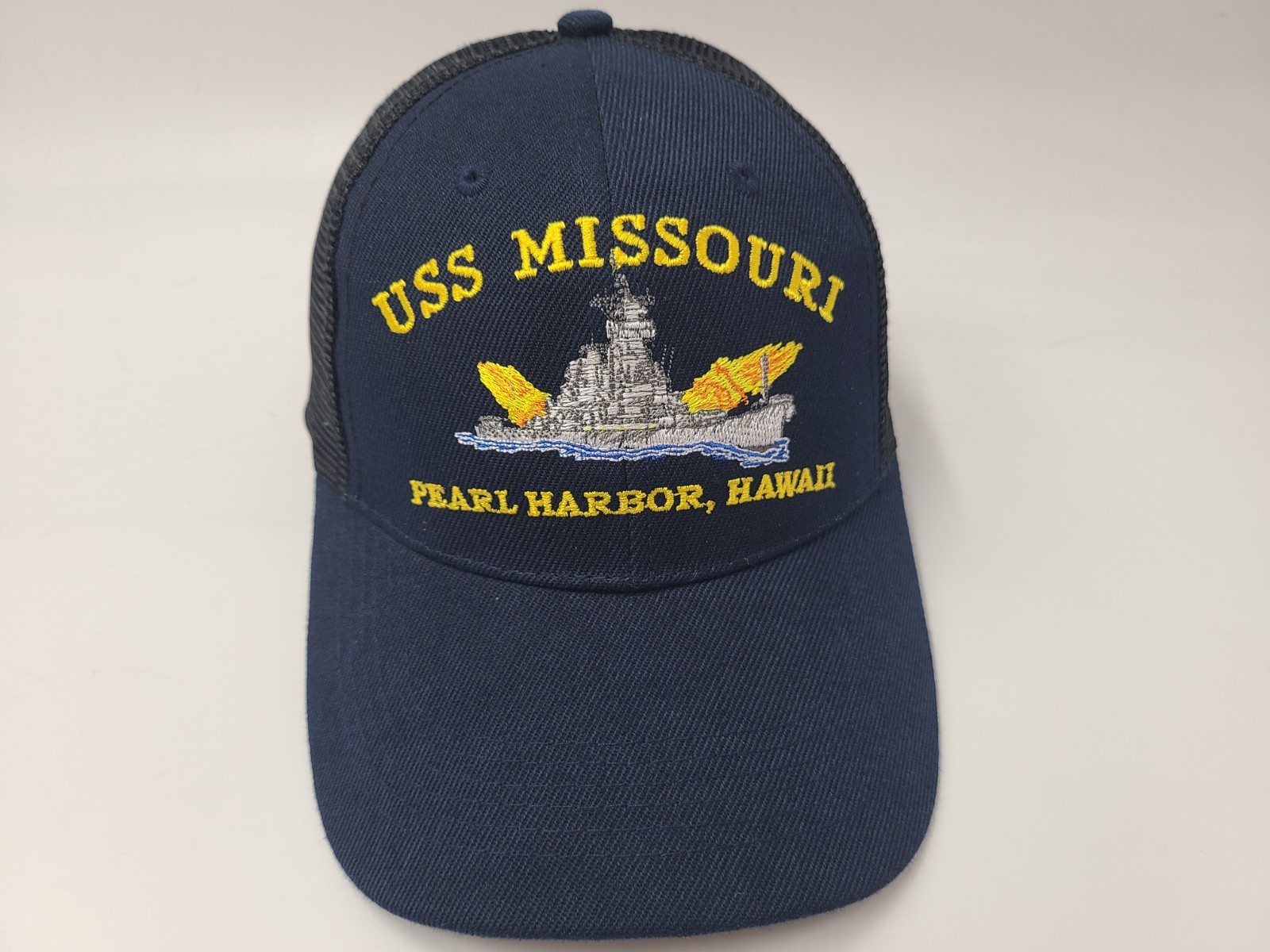Vintage US Navy USS Missouri Pearl Harbor Hawaii Mesh… - Gem