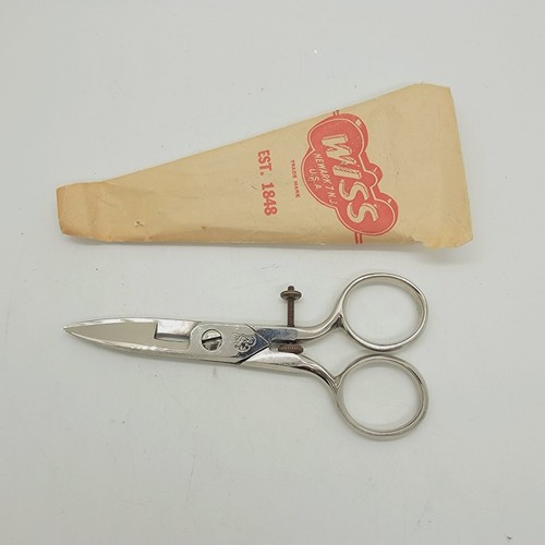 Wiss Button Hole Scissors 4.5” Made In USA 14 B.H. Vintage | eBay