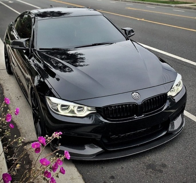 Fit 2014-2020 BMW F32 F33 F36 4-Series Front Bumper Gloss Black Grill ...