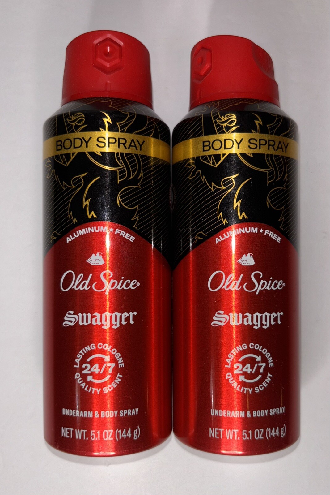 Old Spice Aluminum Free Body Spray for Men, Swagger, 5.1 oz Lot Of 2 | eBay