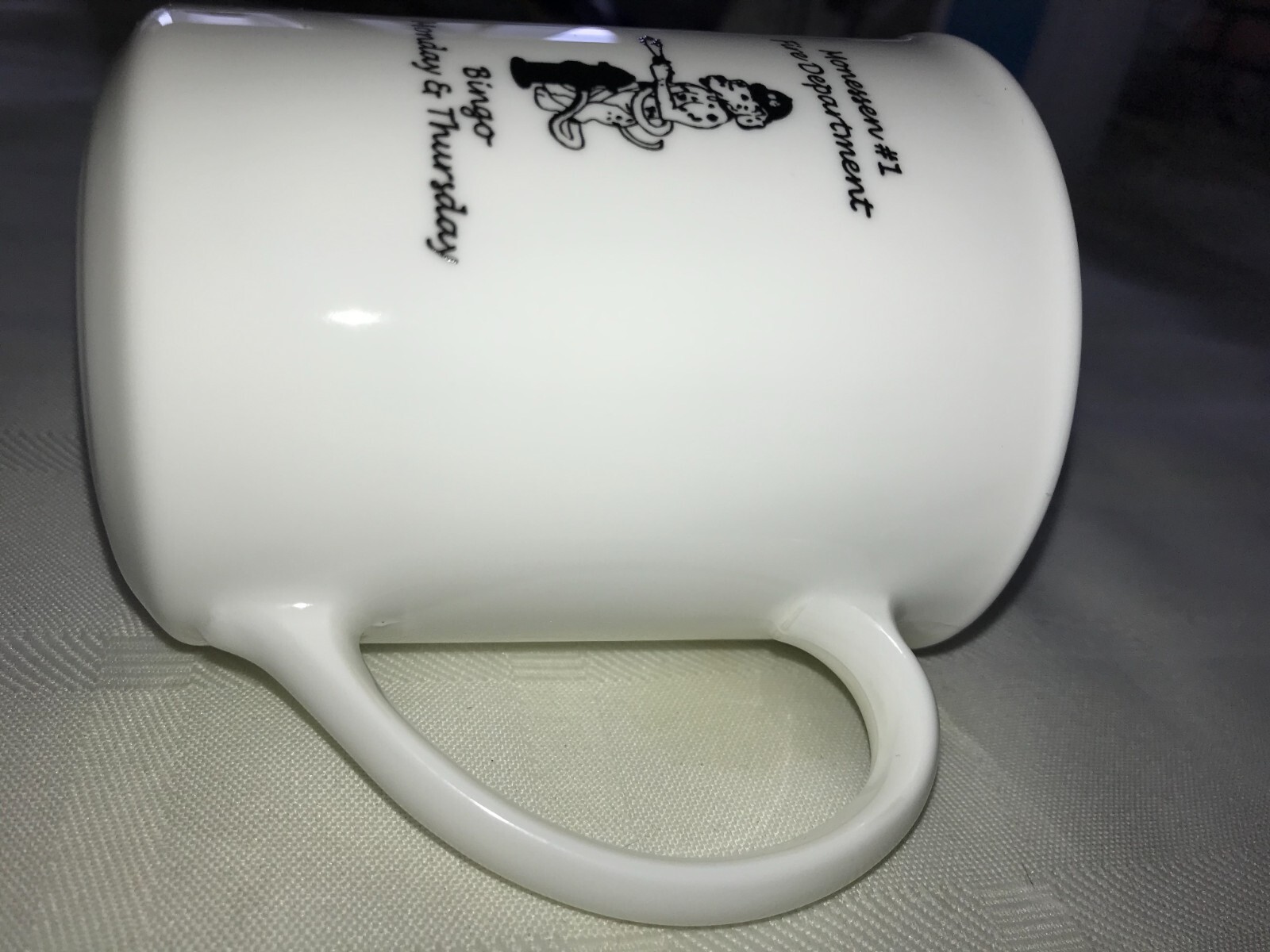 RARE CORNING Pyrex "MONESSEN #1 FIRE DEPARTMENT BINGO" Dog DALMATION ...