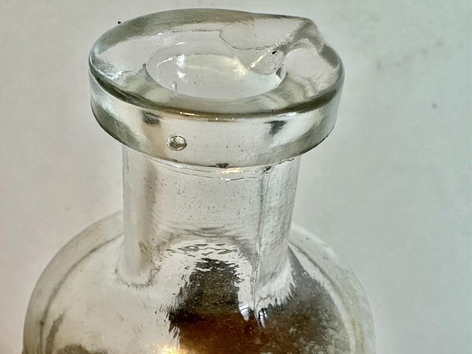 1916 Antique Waterman Vintage Ink Bottle Labeled 1/2 PINT Old Writing ...