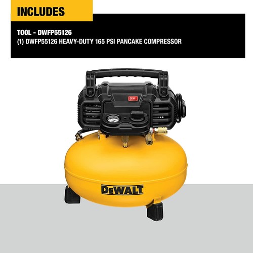 DeWalt Pancake Air Compressor 6 Gallon 165 PSI DWFP55126 NEW | eBay