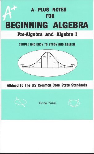 A-Plus Notes for Beginning Algebra: Pre-Algebra and Algebra 1 | eBay