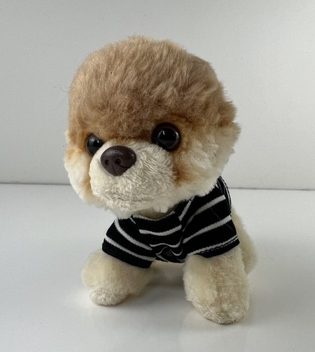 Gund 5" Stuffed Plush Itty Bitty Boo Puppy Dog #001 Black White Striped ...