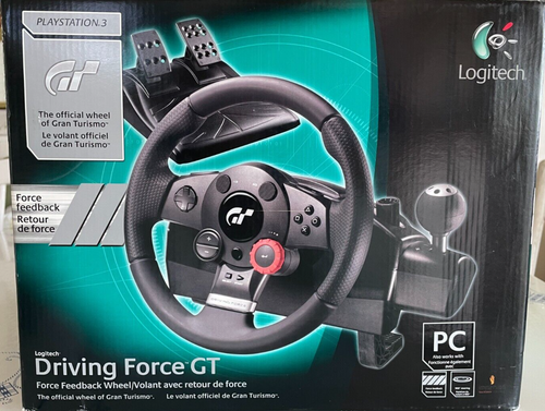 Logitech Driving Force GT Racing Wheel/Shifter, Pedals PS3 PC NEW ...