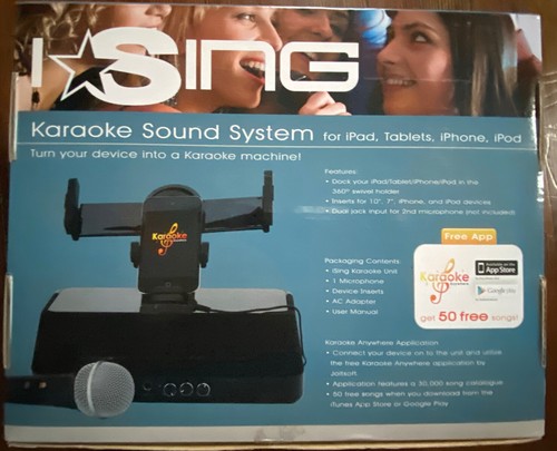 Vivitar ISK IPD Ising Karaoke Machine Sound System W Microphone for ...