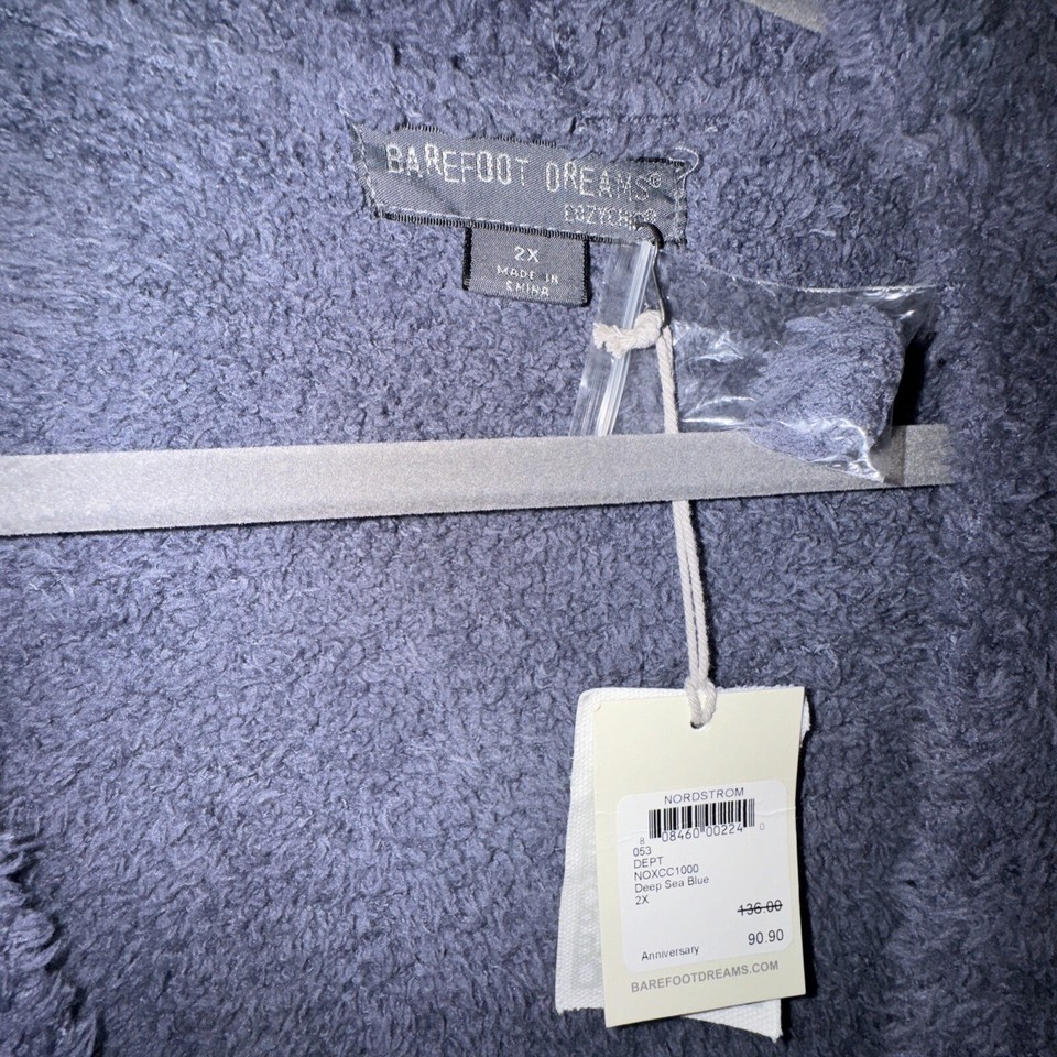 NWT Barefoot Dreams CozyChic Coastline Cardigan Indago Size 2x | eBay