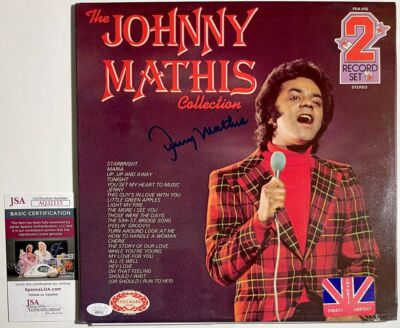 Johnny Mathis Signed The Johnny Mathis Collection Vinyl Record 2LP JSA ...