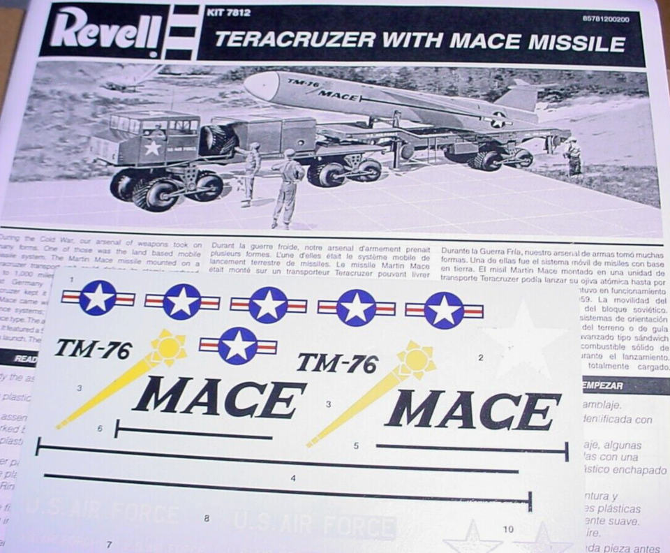 NEW Renwal 1:32 Teracruzer Truck & Trailer W/ Mace Missile Model Kit ...