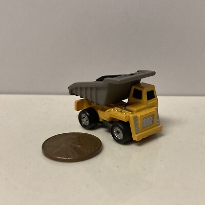 USED (See Pics For Condition) Micro Machines Yellow Gray Dump Truck ...
