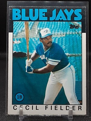 CECIL FIELDER 1986 TOPPS ROOKIE BLUE JAYS TIGERS N1 | eBay