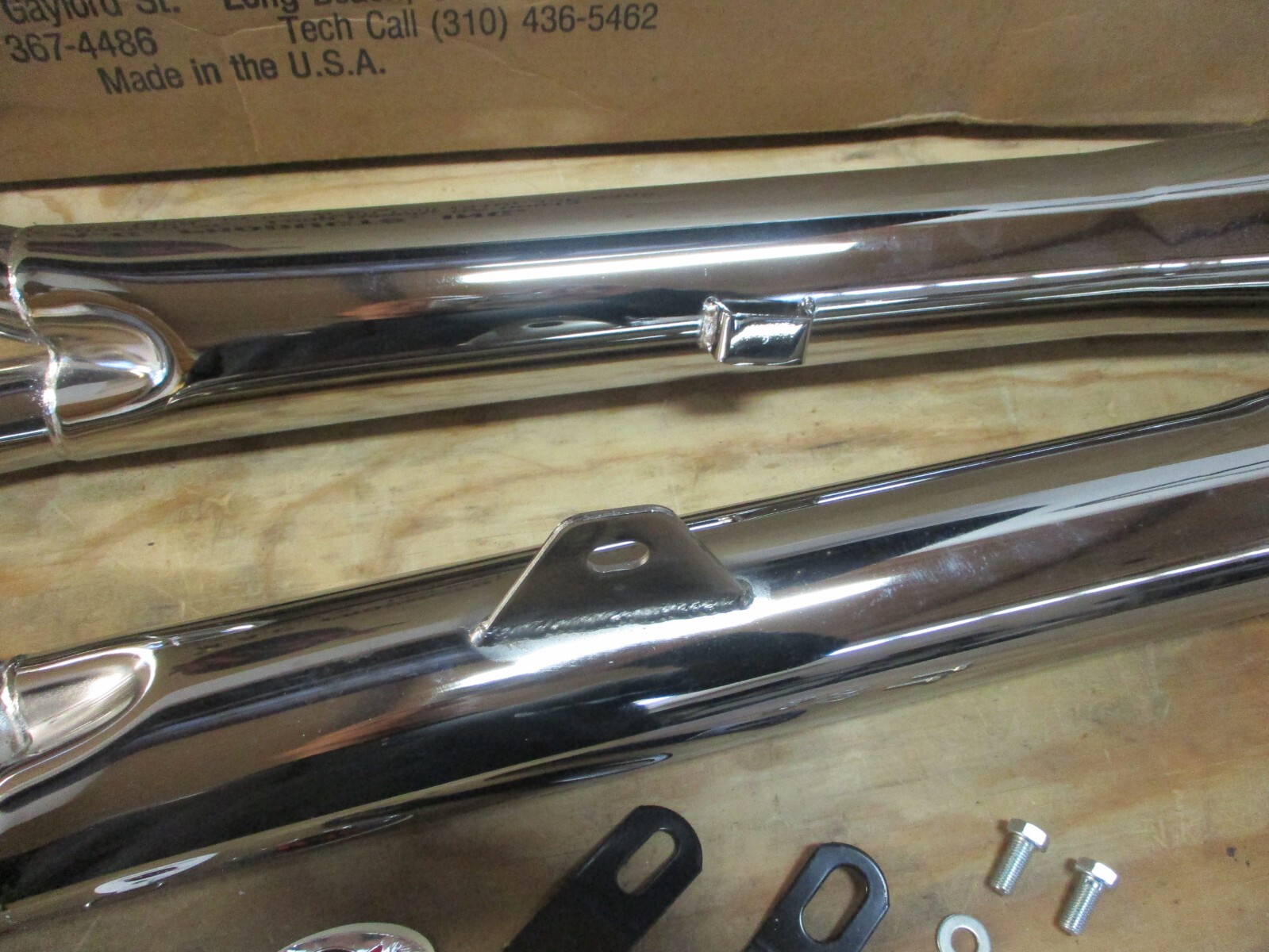 Honda CB900C CB1000C Custom 4 into 2 Flare Tip Exhaust Mufflers Mac 001 ...