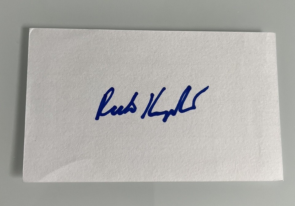 Rick Hampton Autographed Signed Index Card Barons Seals Kings | eBay