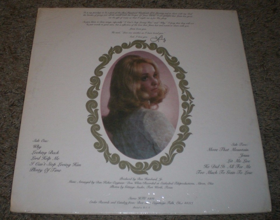 Liz Humbard Self-Titled~SEALED~RARE Private Christian Gospel Worship ...