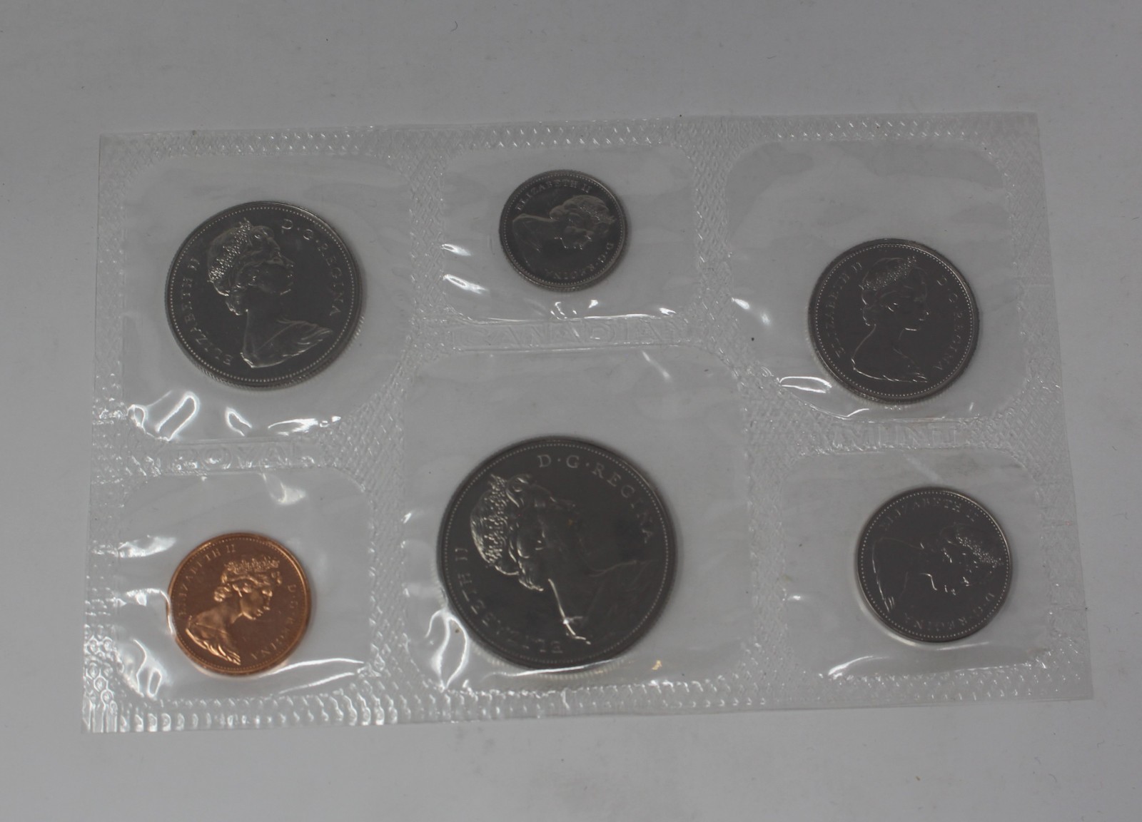 Canada 1970 Uncirculated Type Set of 6 Coins (1 Cent to Manitoba 1 ...