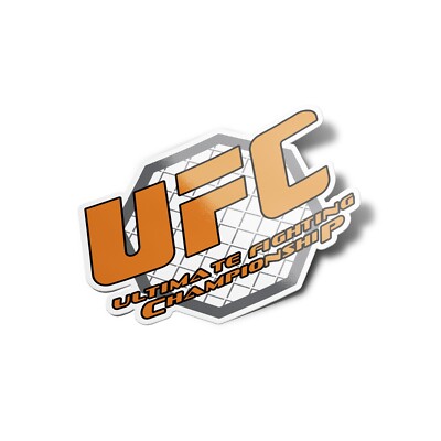 PACK x5 AUTOCOLLANTS STICKERS UFC LOGO MMA Ultimate Fighting ...