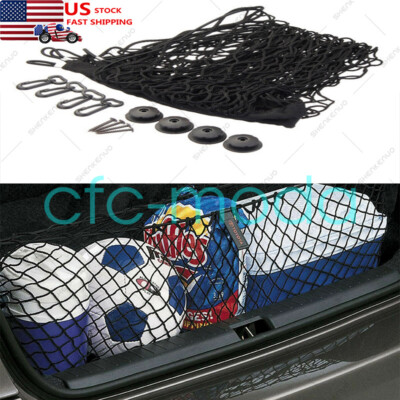 Car Trunk Cargo Net Holder Elastic Mesh Organizer Truck SUV Universal 4 ...